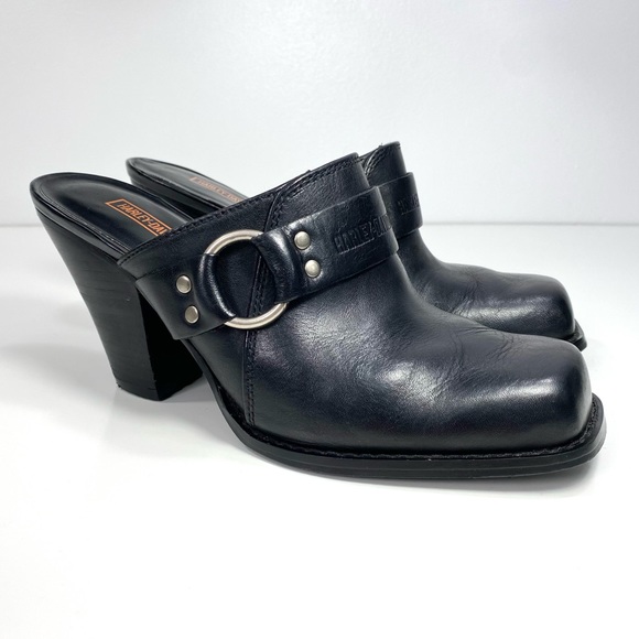 Harley-Davidson | Shoes | Harley Davidson Darma Black Leather Moto ...
